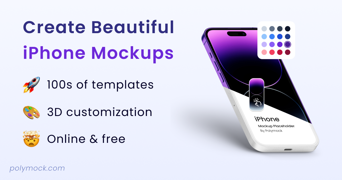 #1 iPhone Mockup Generator [Edit Online & Free Download]